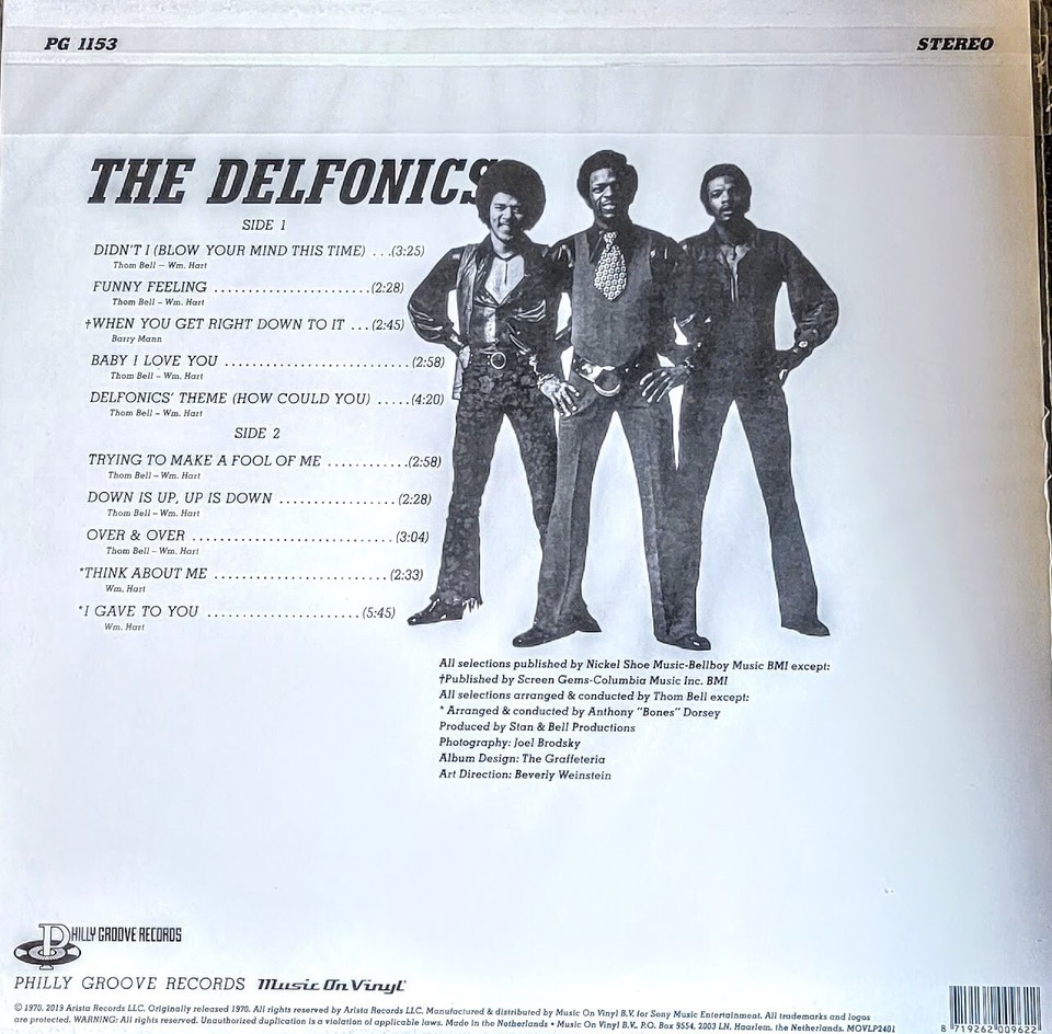 THE DELFONICS - THE DELFONICS - 180-GRAM VINYL LP " NEW, SEALED ...