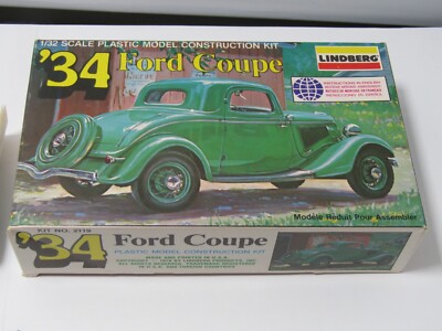 OLD VINTAGE 34 FORD COUPE # 2119 MODEL CAR KIT COMPLETE | eBay