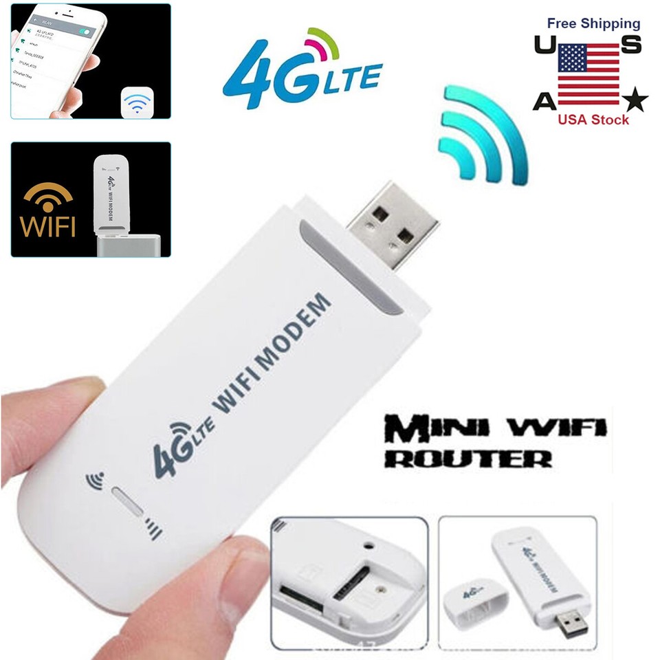 Portable 4G 5G LTE Wireless WiFi Router Mobile Broadband MIFI LCD ...