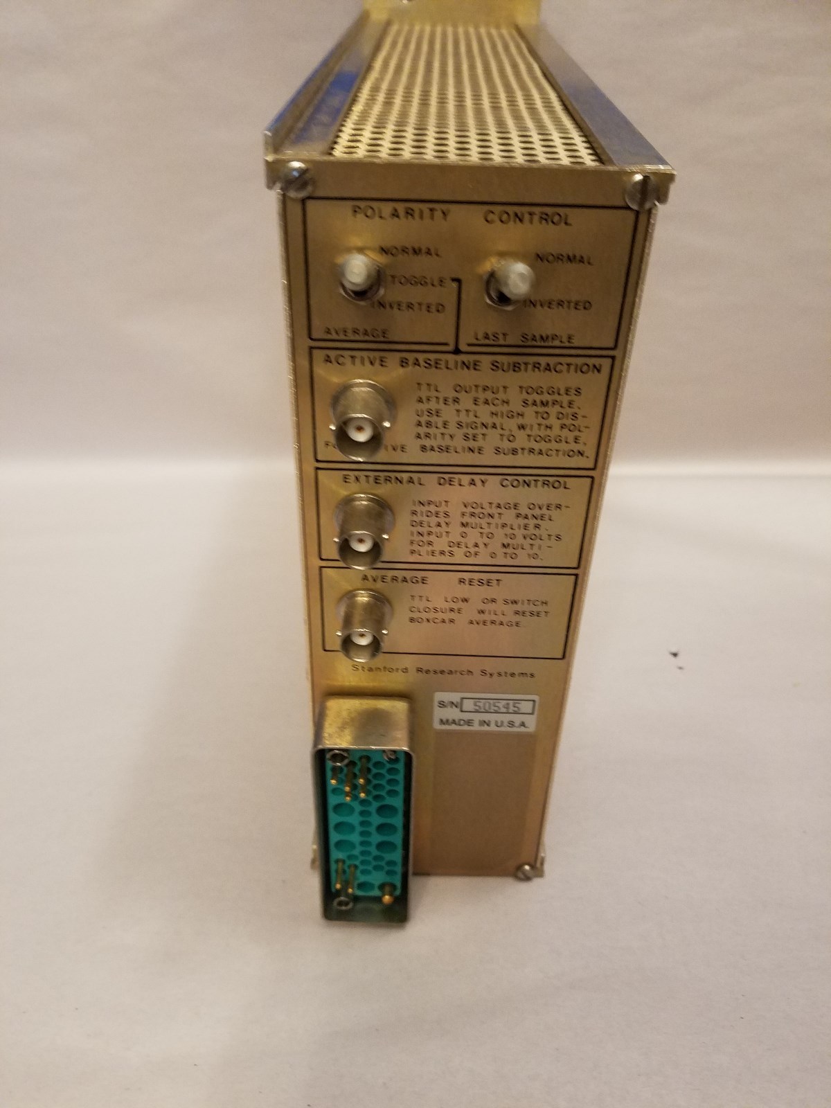 Stanford Research Systems SR250 Gated Integrator & Boxcar Averager ...