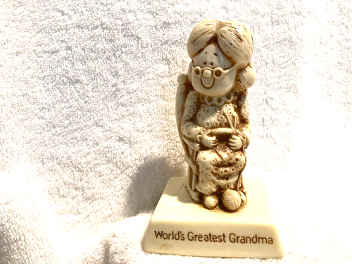 Russ Berrie Statue #792 World's Greatest Grandma 1975 Figurine 5 1/4 ...