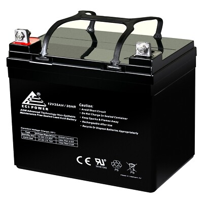 12 Volt 35 AMP VRLA AGM Sealed Lead Acid Battery Multipurpose for 34Ah ...