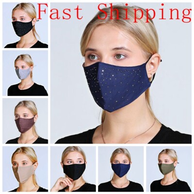 Cotton Fashion Face Mask Breathable Cloth Covering Reusable Washable ...