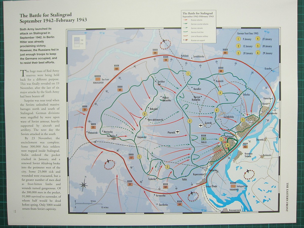 Battle Of Stalingrad Map Map Of The Battle Of Stalingrad In November