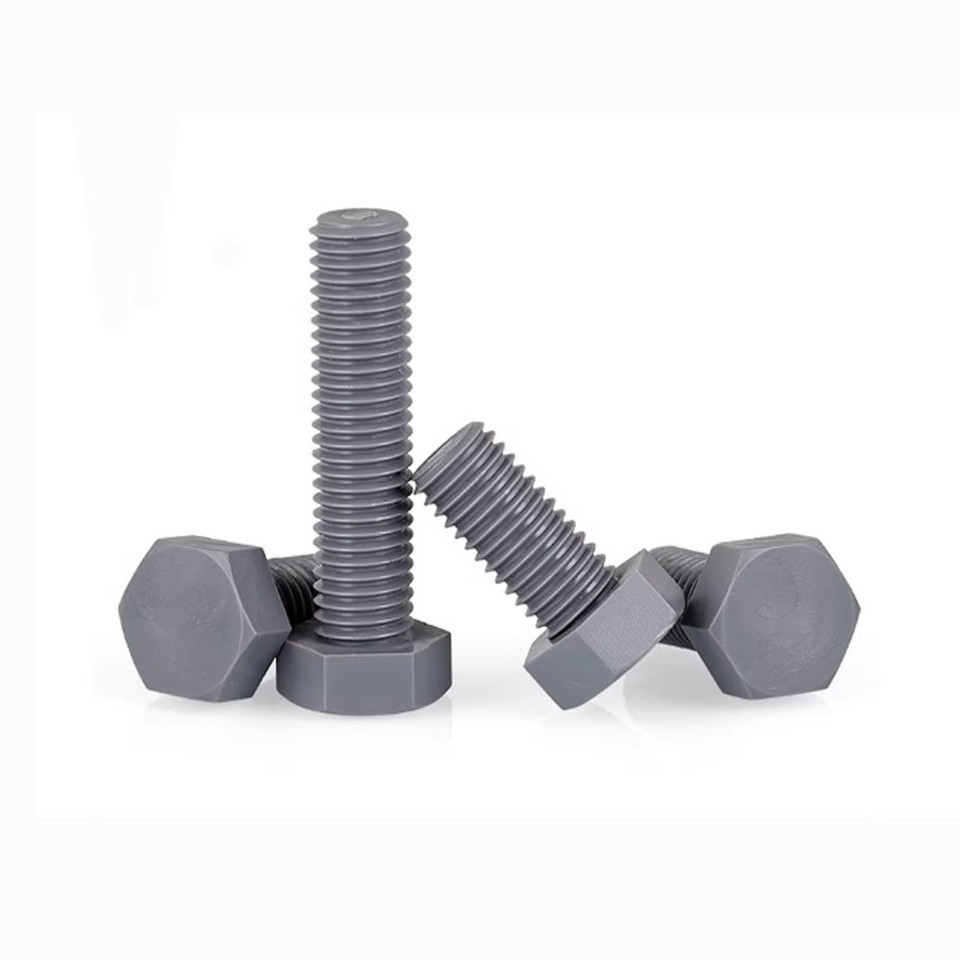 M18 Gray Color PVC Plastic Hex Head Screws outer hexagonal screw bolt ...