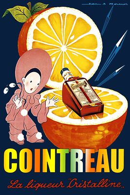 9647.Cointreau.la liqueur crystalline.citrus drink.POSTER.decor Home ...