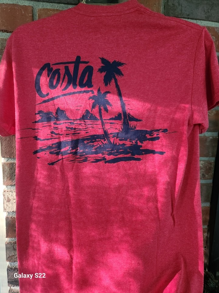 Costa Del Mar Shirt Mens Small Short Sleeve Graphic Tee Crew Neck ...