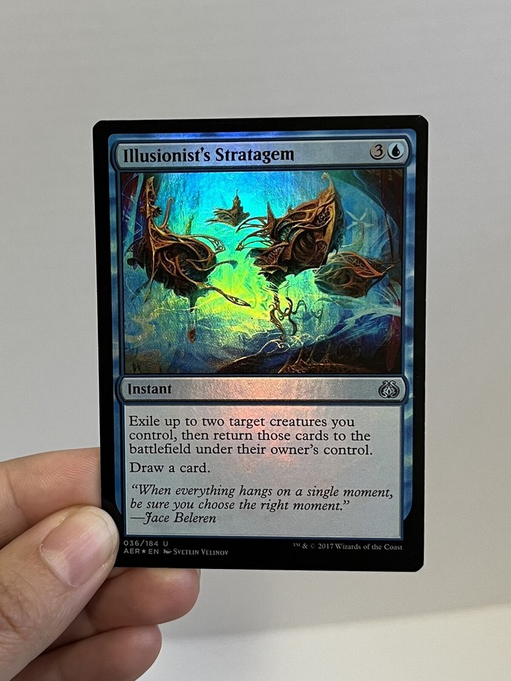 2017 Aether Revolt Foil Illusionist's Stratagem 36/184 Magic The ...