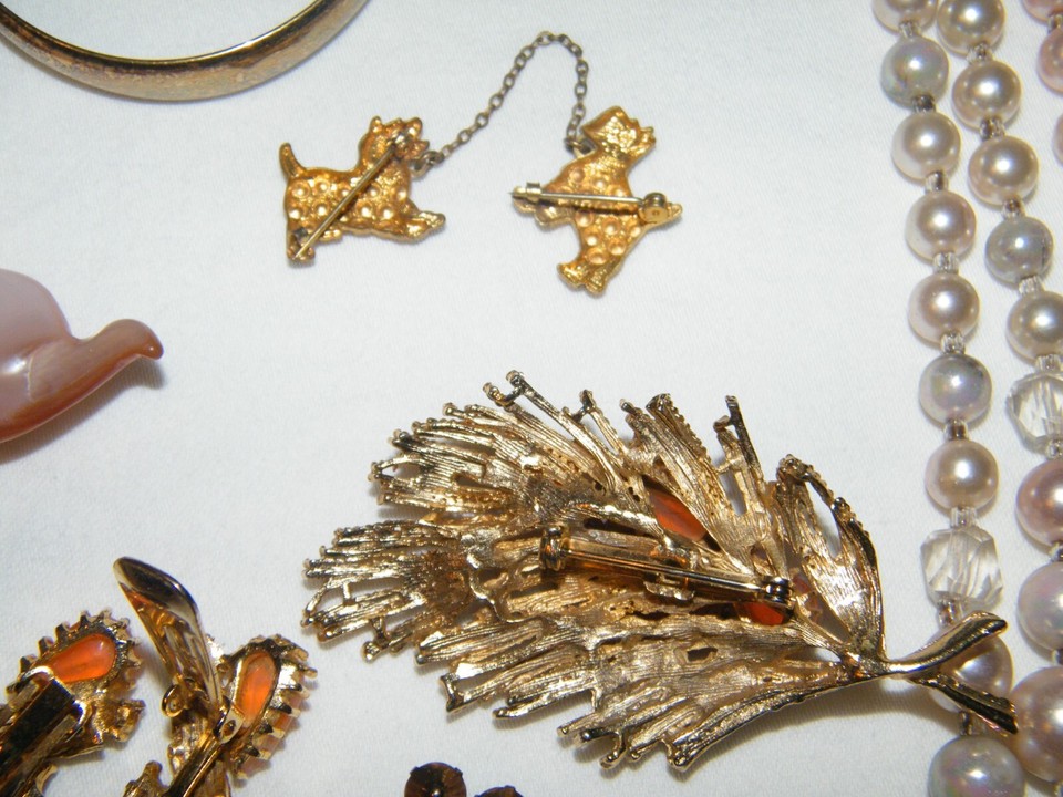 Gorgeous 10Pc VINTAGE & STERLING SILVER JEWELRY LOT Weiss~Cameo~925 JCM ...