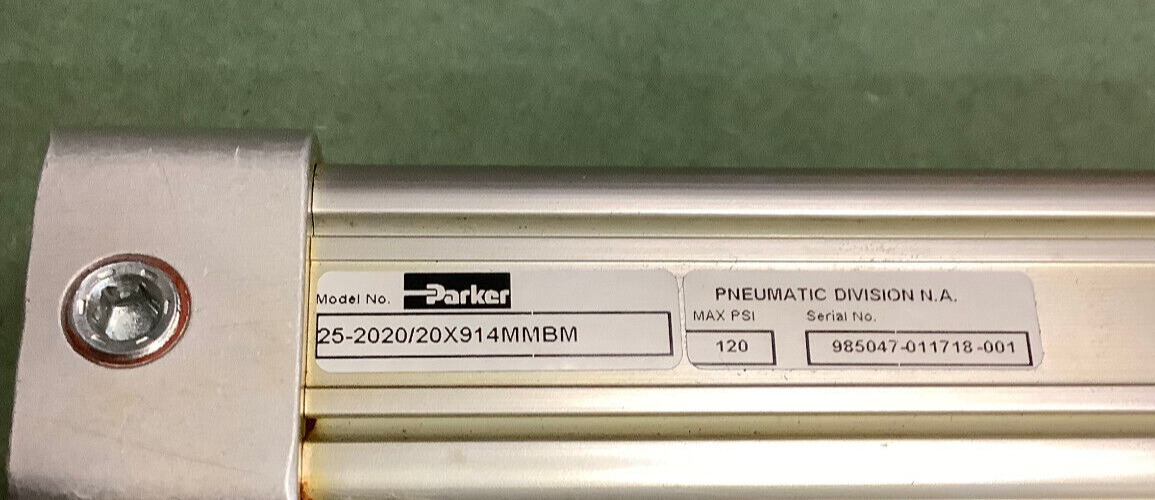 PARKER ORIGA 25-2020/20X914MMBM RODLESS LINEAR ACTUATING CYLINDER **NEW ...