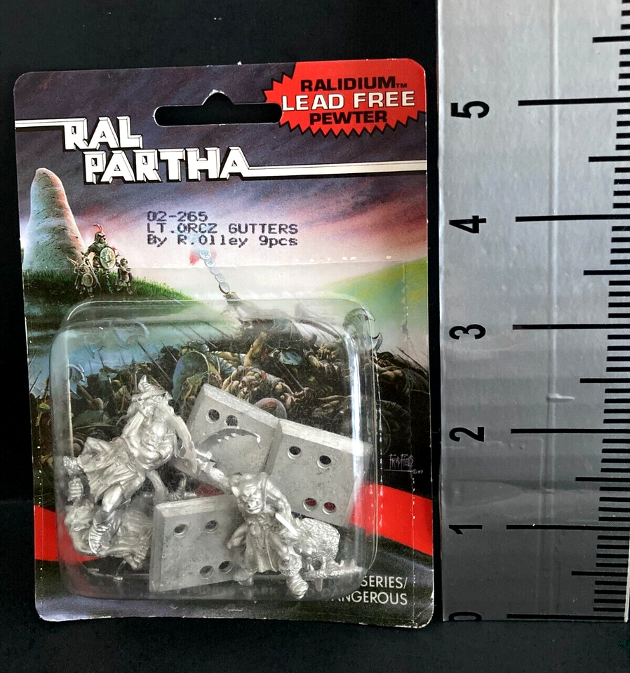 Ral Partha Dungeons & Dragons Lt. Orcs Gutters 02-265 Sealed Blister ...