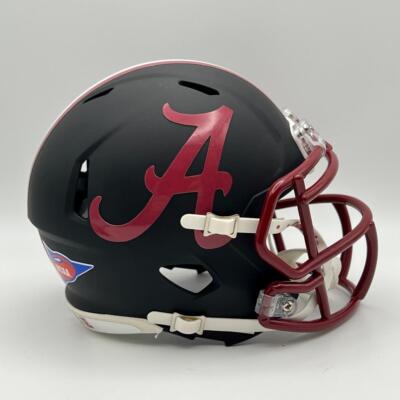 Alabama Crimson Tide CUSTOM Matte Black "A" Mini Football Helmet | eBay