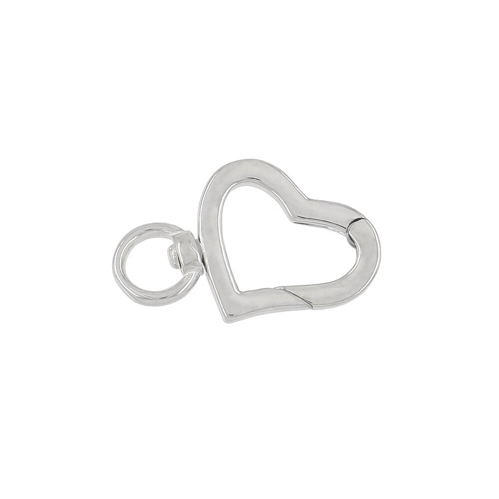 Sterling Silver Self Closing Heart Shortener Enhancer Swivel Spring ...