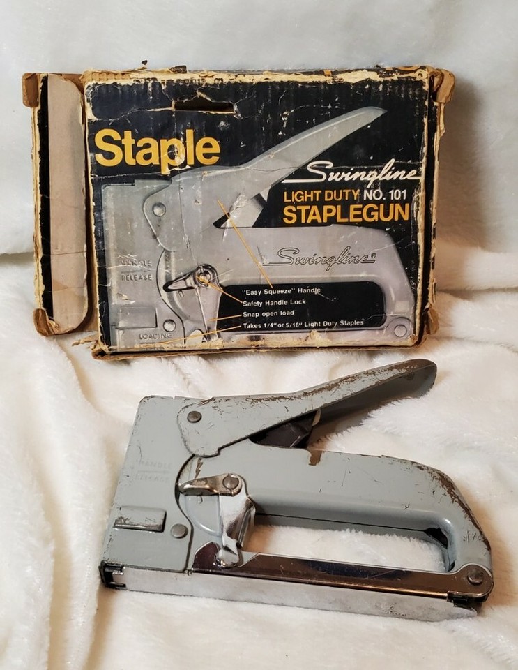 Vintage Swingline Light Duty Staple Gun #101/2bp Hand Stapler Tacker ...