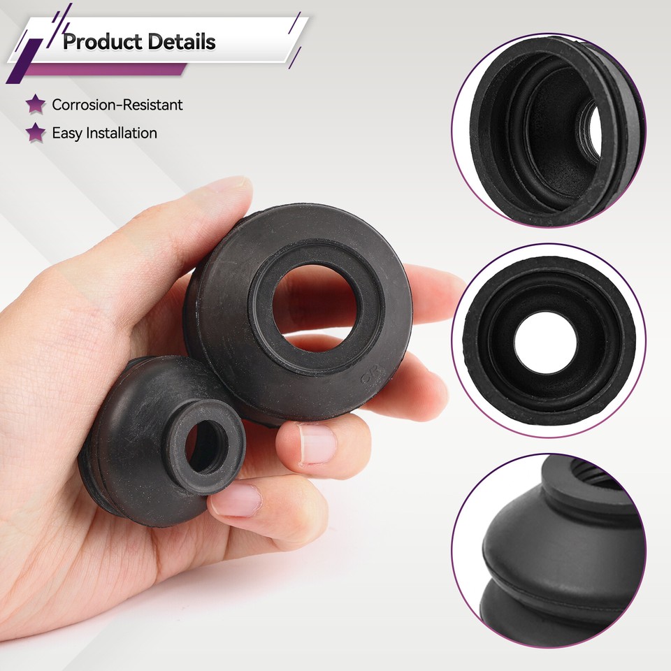 Universal 14x Rubber Ball Joint Dust Boot Cover Tie Rod End Set /Kit ...