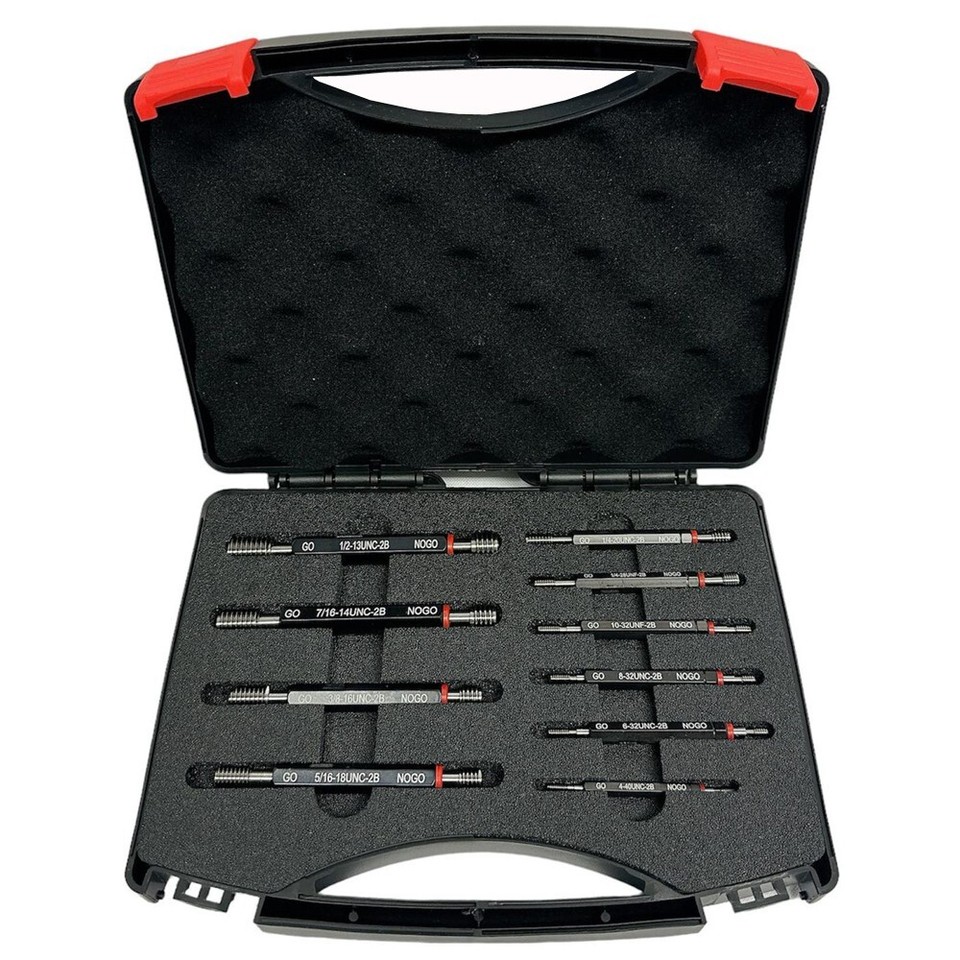 1 Set Of 10 Pcs Plug Gage Gauge Set Double End Go & No Go Set ANSI | eBay