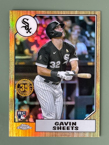 Gavin Sheets 2022 Topps Chrome 35th Anniversary Gavin Sheets RC Rookie ...