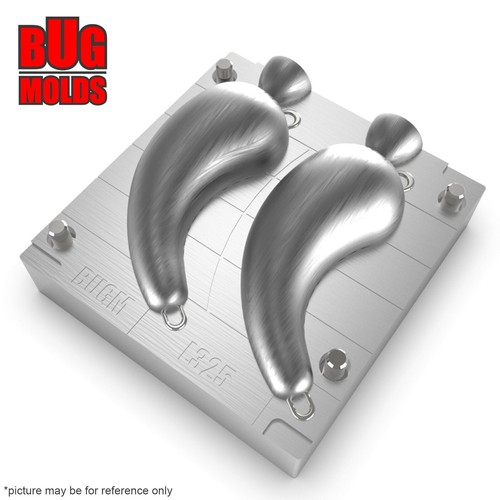 FishingSinker Mold AluminiumFishingMold Lure making Lead Molds Plummet ...