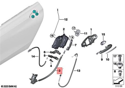 Genuine BMW G32 620d 620dX Drive Soft Close Automatic Rear Right ...