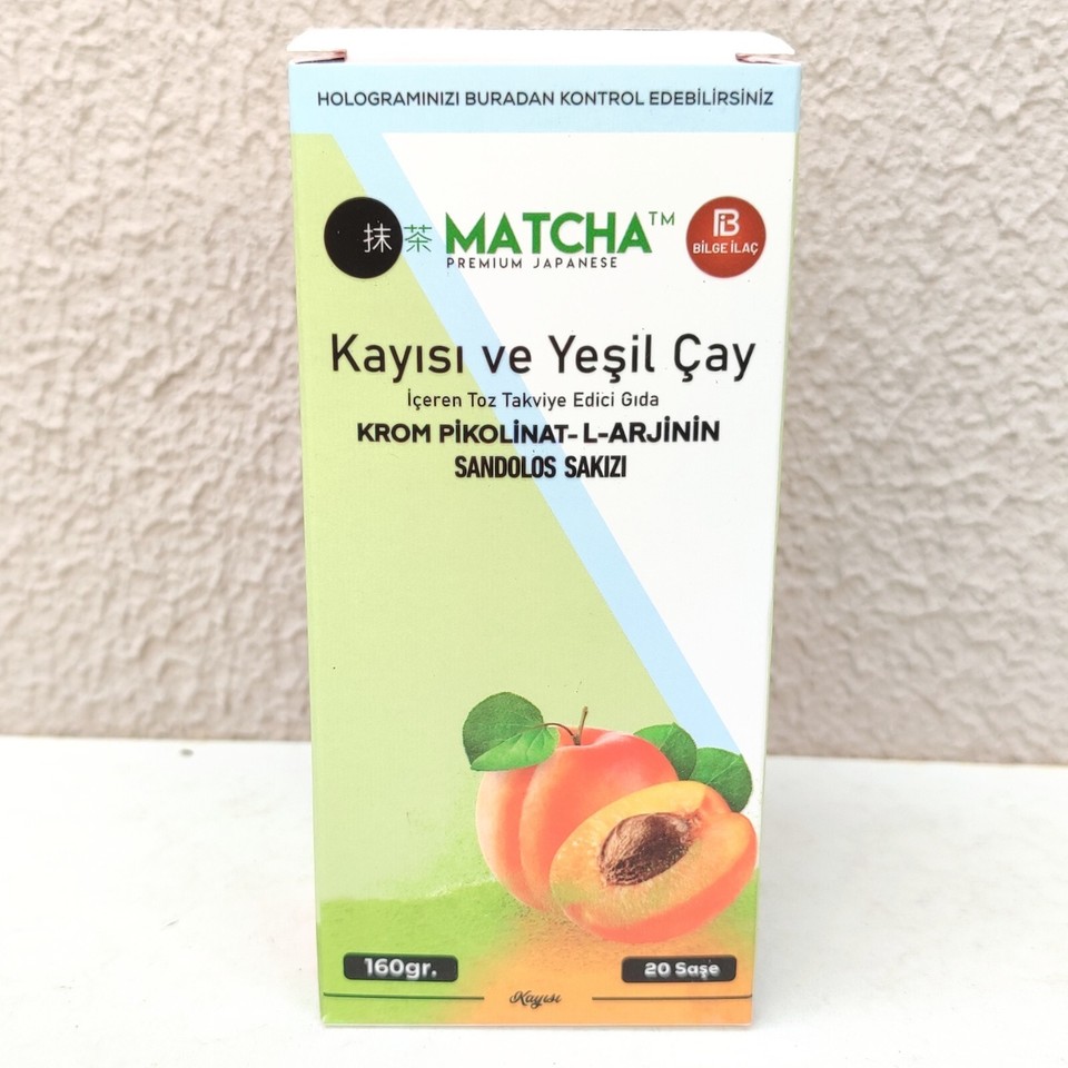 Matcha Apricot & Green Tea Detox Antioxidant Burner All Natural 20 ...
