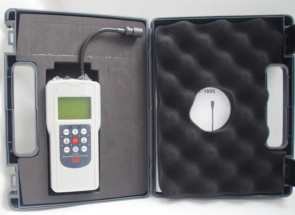 Sonic Belt Tension Tester Portable Belt Vibration Frequency Meter Gauge ...