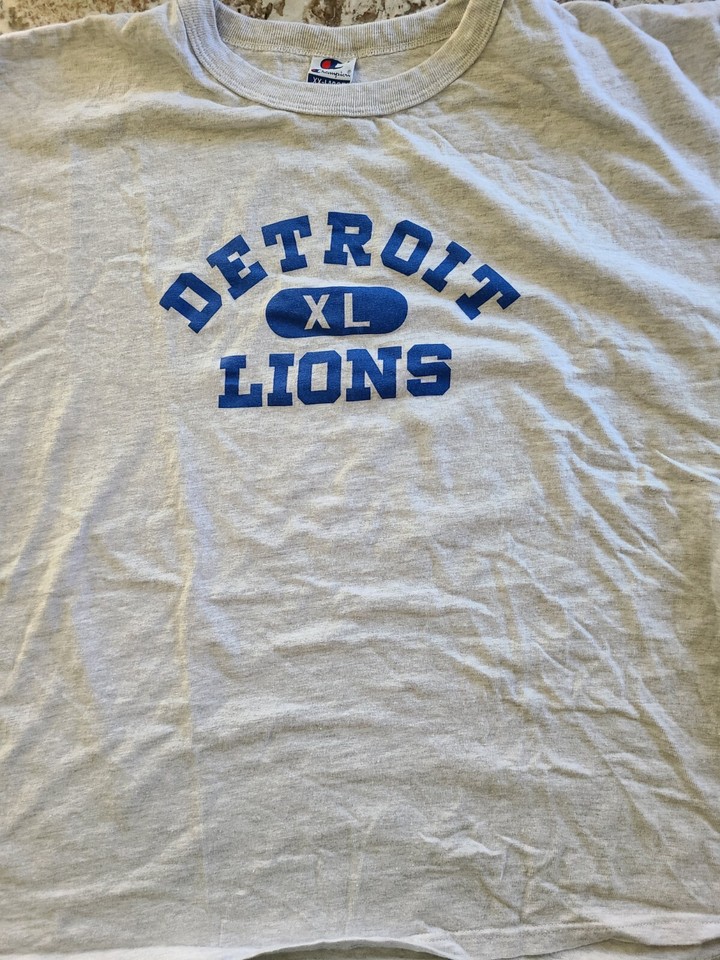 Detroit Lions Vintage Champion Brand XXL Tim Allen 25 X 25.5 | eBay