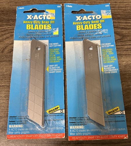 X-ACTO BLADES 2 packs 10 blades total X243 Brand New! | eBay