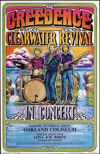 Creedence Clearwater Revival 10/16/71 Tour Concert Poster AOR 4.204 CCR ...