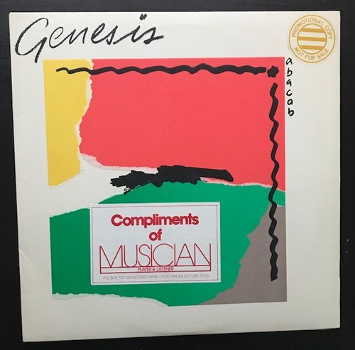 GENESIS - ABACAB - PROMO STICKER LP - MUSICIAN MAGAZINE-SD 19313 PHIL ...