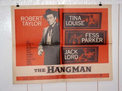 MOVIE POSTER: HANGMAN-1959-FILM NOIR WESTERN-HALF SHEET VG/FN | eBay