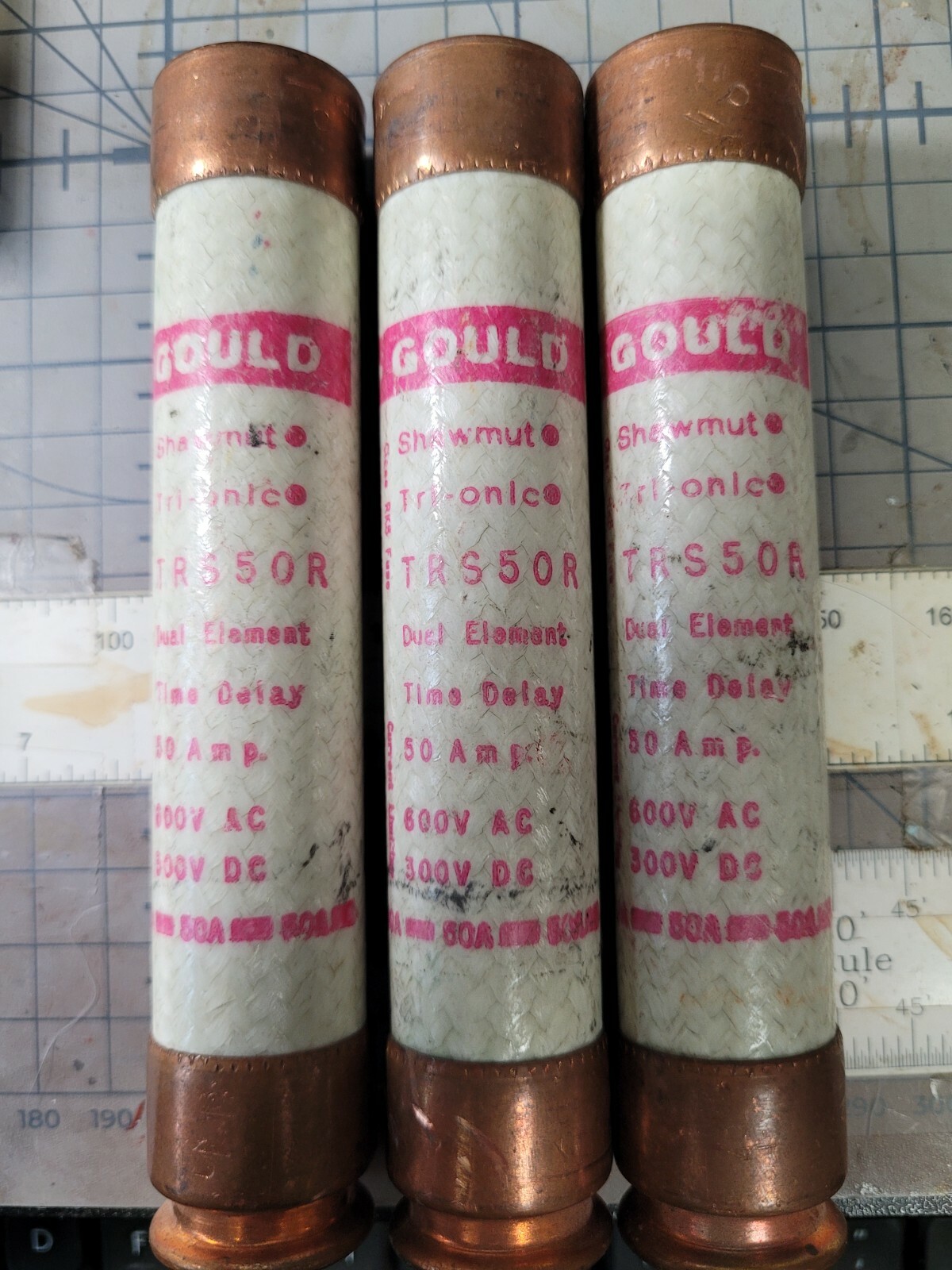 LOT OF 3 FERRAZ SHAWMUT Tri-Onic TRS50R 600V | eBay