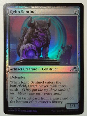 Reito Sentinel *FOIL Uncommon* Magic MtG x1 Kamigawa Neon Dynasty | eBay