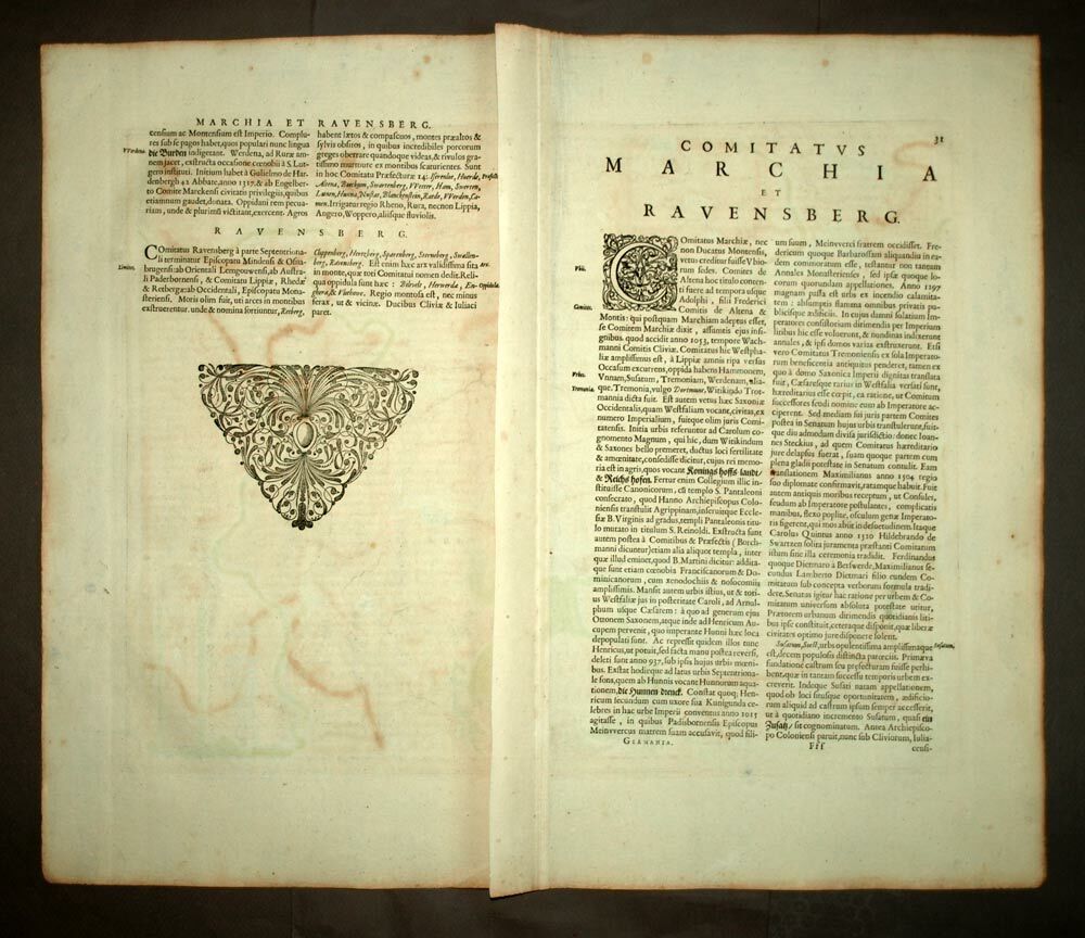 Comitatus Marchia And Ravensberg, Willem Janszoon Blaeu 1635 map ...