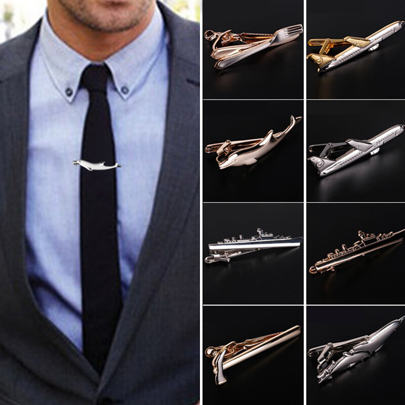 Mens Cartoon Metal Tie Clip Bar Clasp Necktie Pin Party Wedding Tie ...