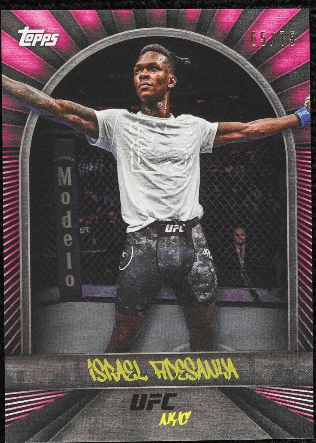2024 Topps UFC Nyc - Israel Adesanya #27 Pink /75 for sale online | eBay