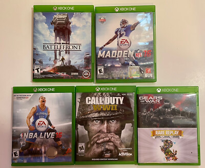 Xbox One Games Bundle lot of 5 Games Set Collection | eBay