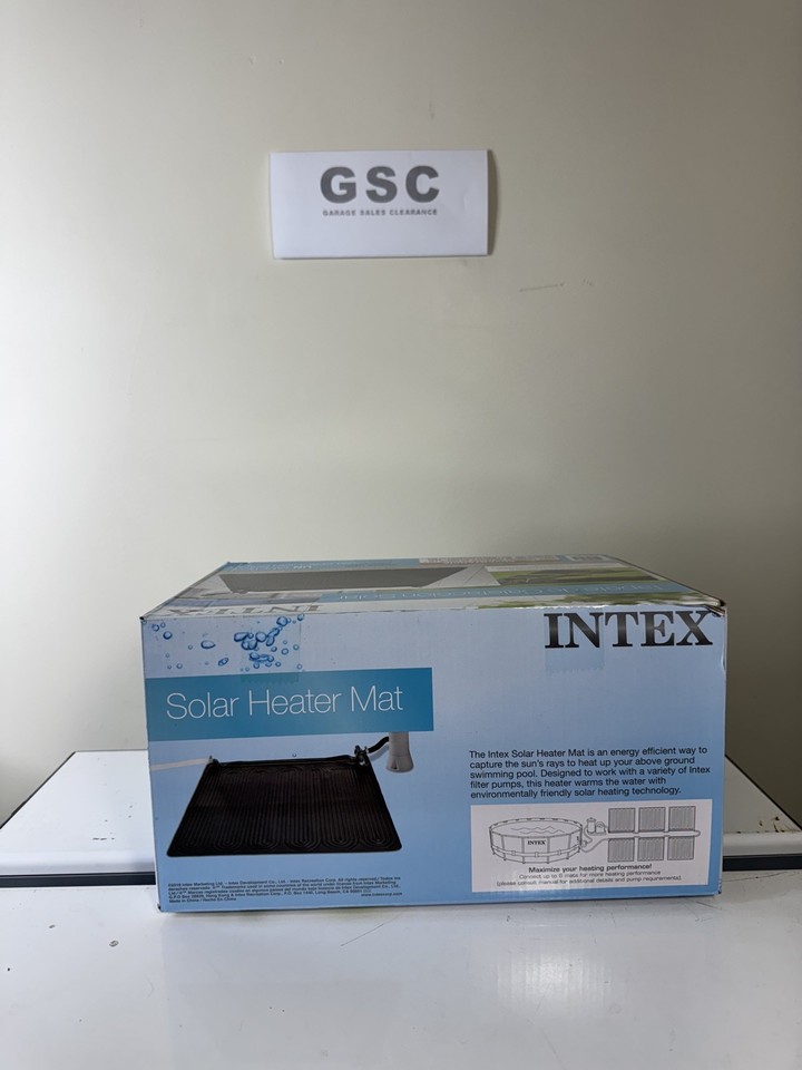 Intex Solar Pool Water Heater Mat for 8,000 Gallon Above Ground - Black ...
