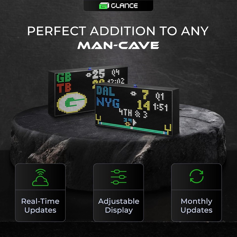 Glance LED Ticker - Customizable LED Display Sports Ticker, LED Display ...