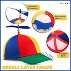 Propeller Top Cap Rainbow Detachable Hat Nerd Crazy Spinner Hat Silly ...