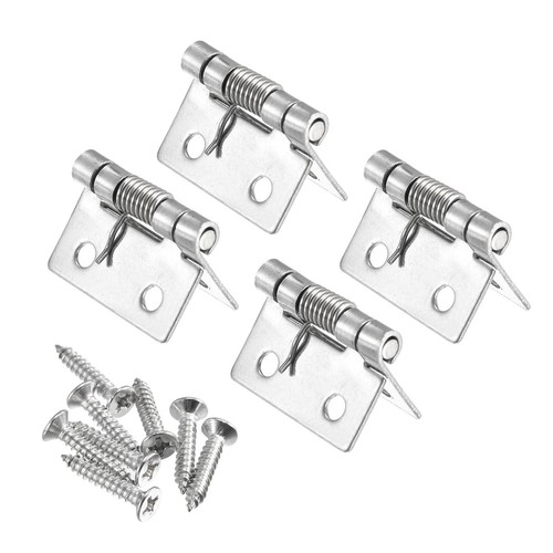 4pack Spring Loaded Hinges 1" 304 Stainless Steel Self Closing Hinge ...