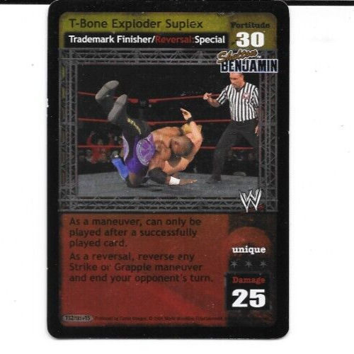 WWE RAW DEAL - T-Bone Exploder Suplex - Shelton Benjamin ULTRA RARE TMF ...