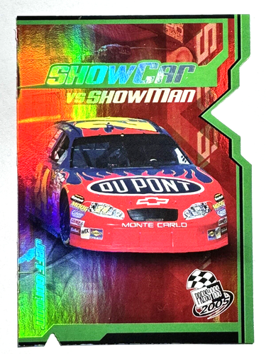 JEFF GORDON 2005 Press Pass SHOWCAR vs SHOWMAN INSERT DUPONT CAR Card # ...