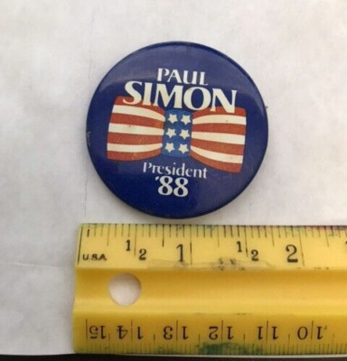 Paul Simon For President Political Button Pin Pinback 1988 | eBay