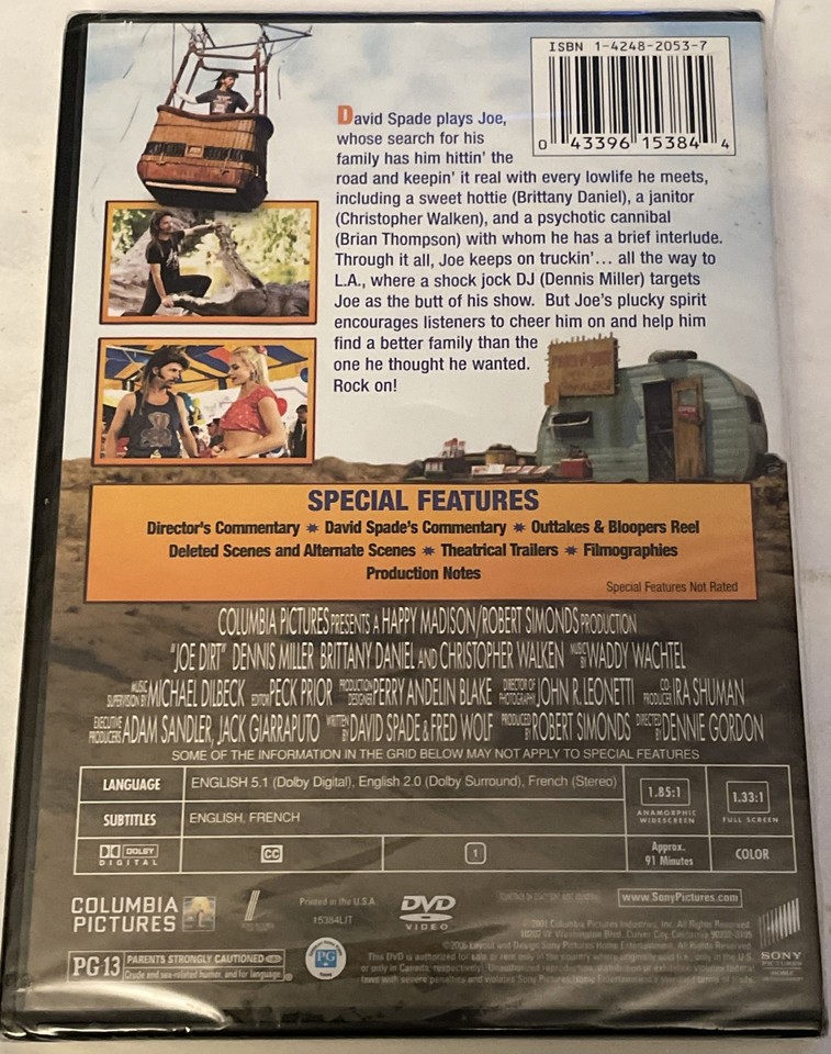 Joe Dirt DVD New! | eBay