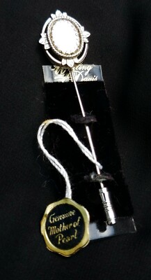 Vintage Whiting & Davis Stick Pin (Lapel Pin)*** Genuine Mother of ...