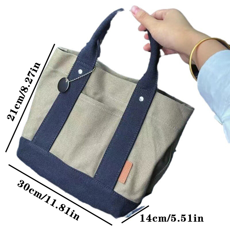 1Pcs Canvas Lunch Box Large Capacity Convenient Practical Portable ...