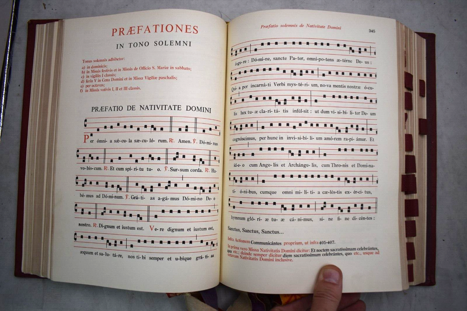 Rare Find! Nice Older Latin Text Missale Romanum (Roman Ritual Book ...