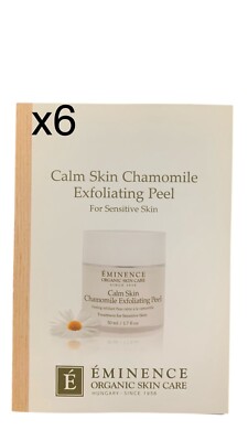 EMINENCE calm skin chamomile exfoliating peel travel packets size (pack ...