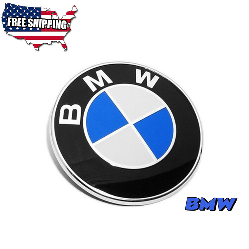BMW 82mm Car Front Hood Emblem Badge Bonnet Logo Genune | eBay
