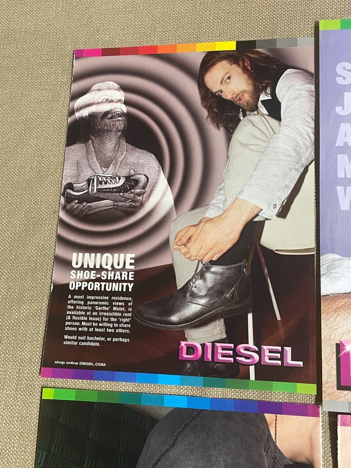 Diesel 5 page magazine advertisement Ads from 2009 Colorful Ads | eBay